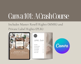 Canva Crash Course, Canva Workbook, Canva Workbook, Canva Guide, Canva ...