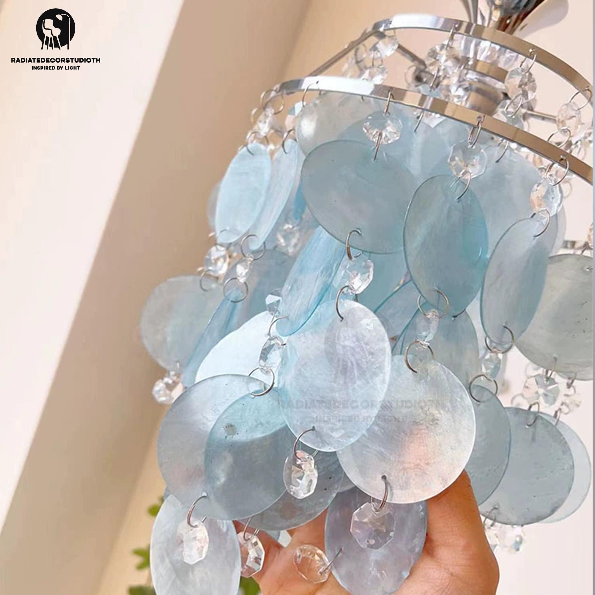 Natural Shell Ceiling Light,shell Light,elegant Wall Lamp,handmade ...