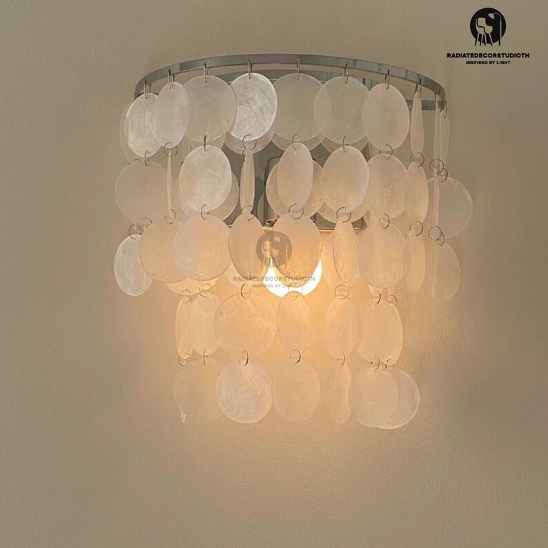 Personalised Wall Lamps, Scallop Shape Wall Lamp,struttura Ottone,made ...