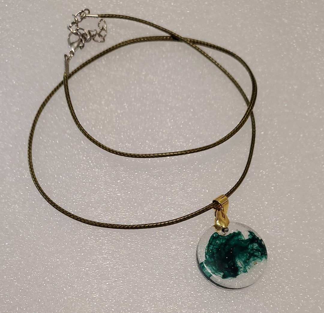 Green Nebula (resin Pendant) - Etsy
