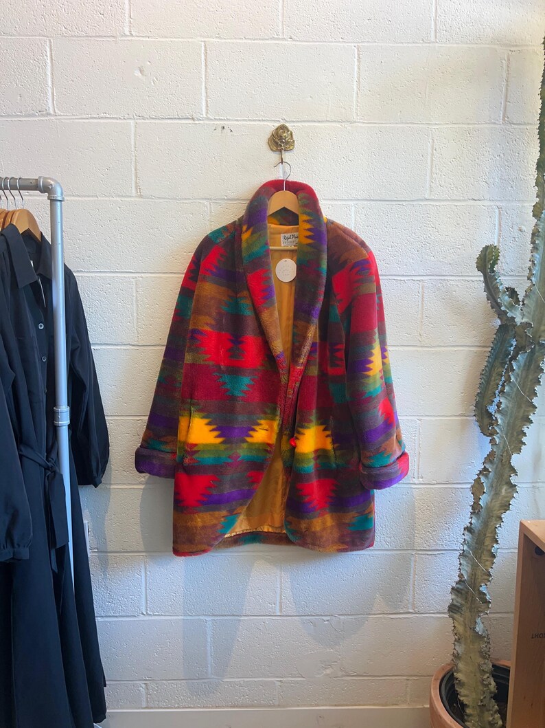 Vintage South West Inspired Multi Color Coat - Etsy
