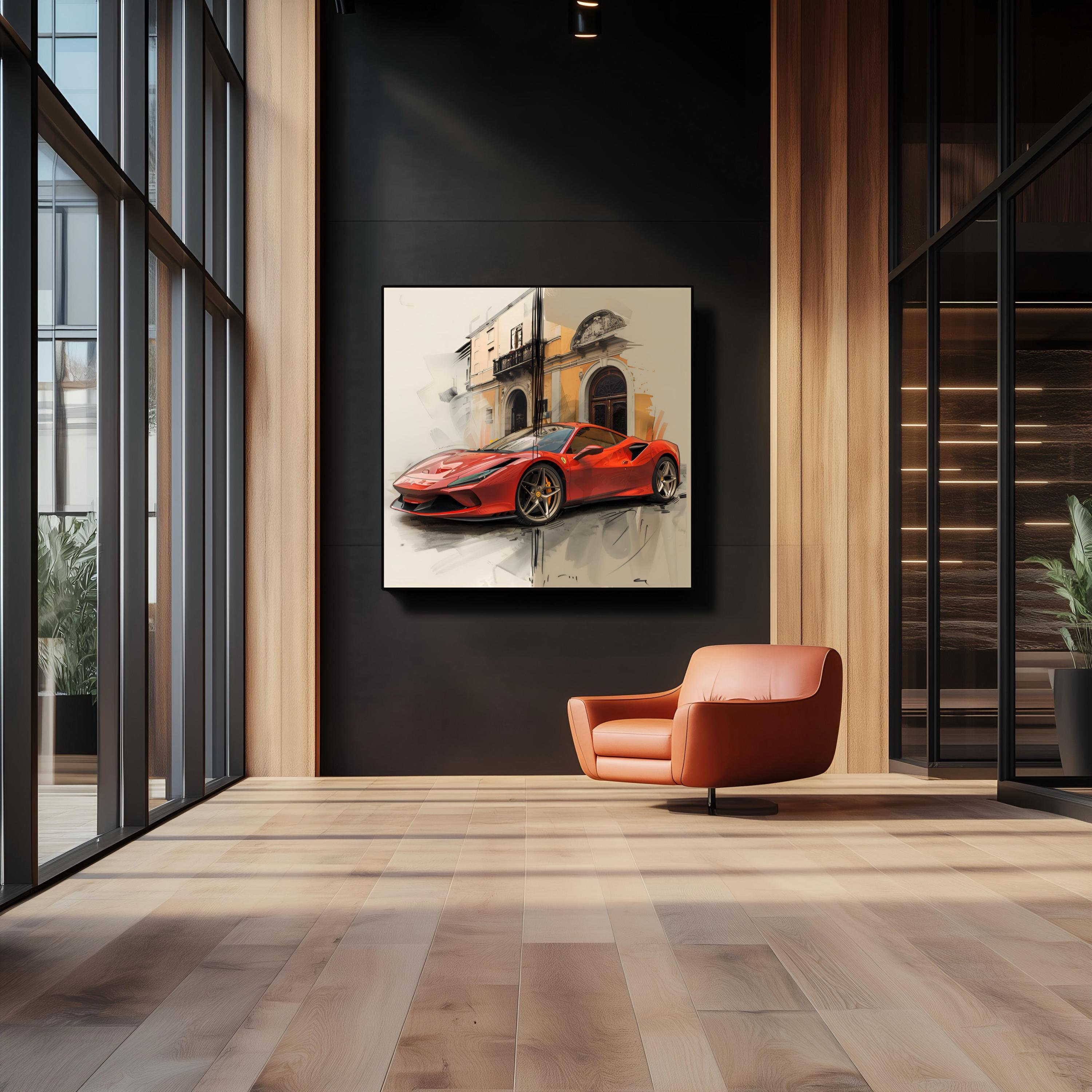 Sports Car Digital Art Print, Car Enthusiast Gift, High-resolution ...
