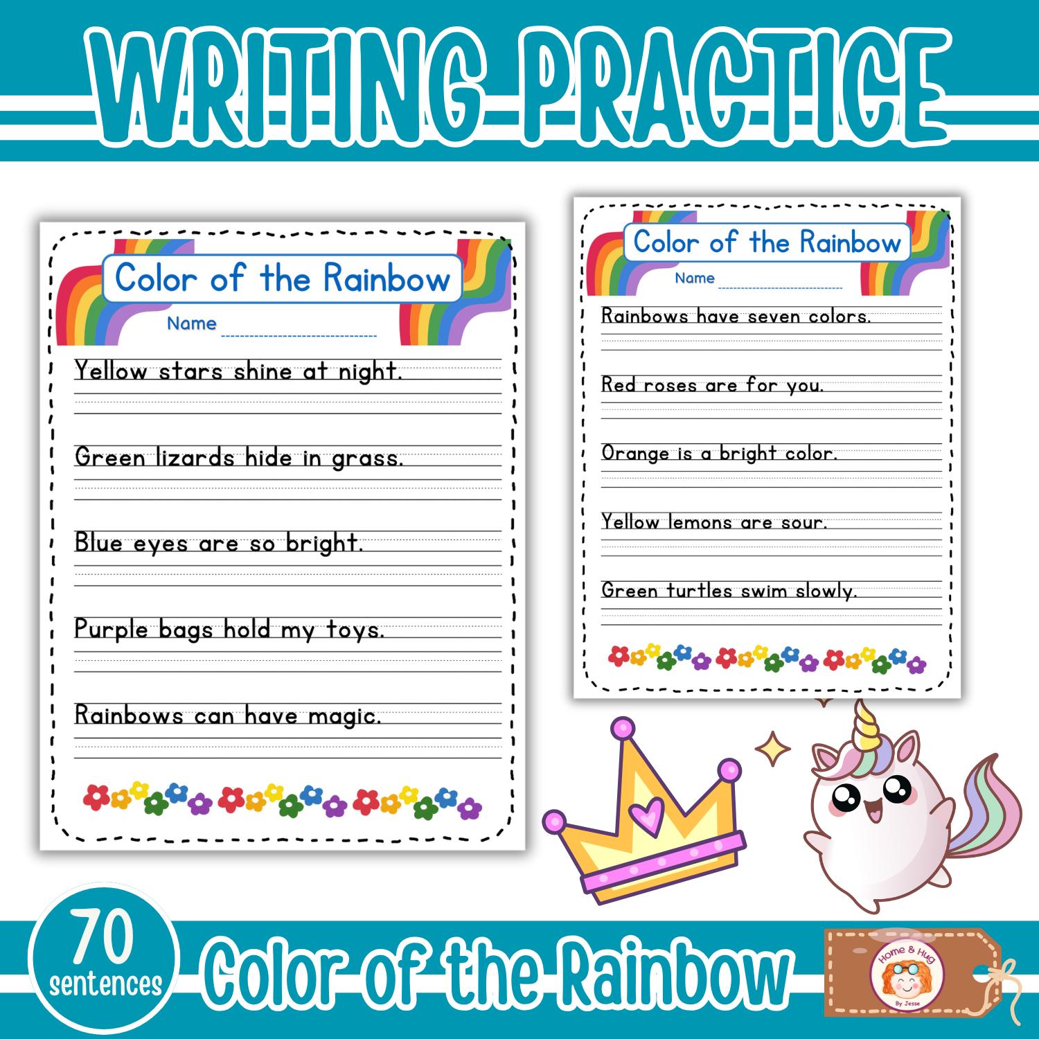 Sentences Writing Practice Worksheets, Write the Sentences Activity ...