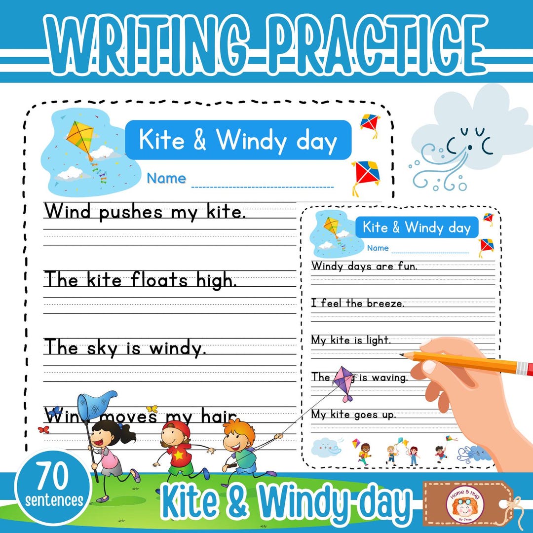 Sentences Writing Practice Worksheets, Phonics, Write the Sentences ...