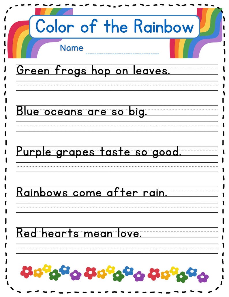 Sentences Writing Practice Worksheets, Write the Sentences Activity ...