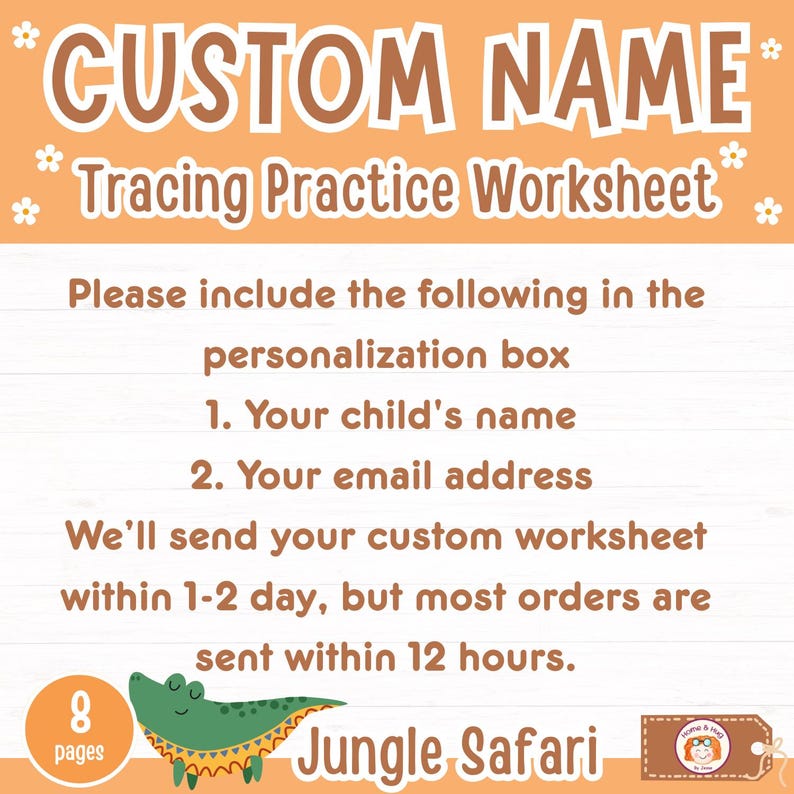 Editable Name Tracing Sheet-handwriting Practice| Custom PDF for Kids ...