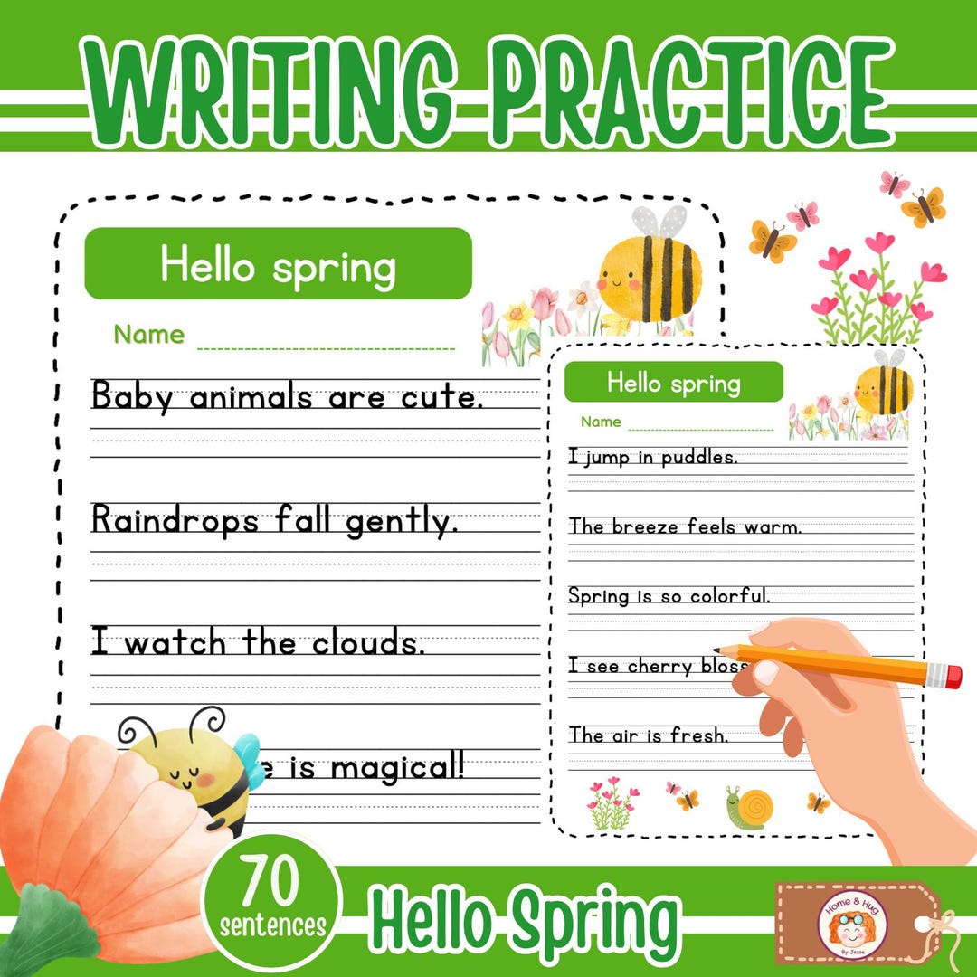 Sentences Writing Practice Worksheets, Phonics, Write the Sentences ...