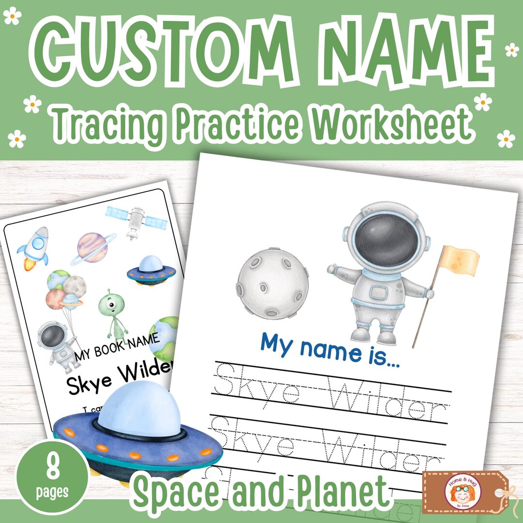 Custom Name Tracing Sheet, Handwriting Practice,personalized Name Trace ...
