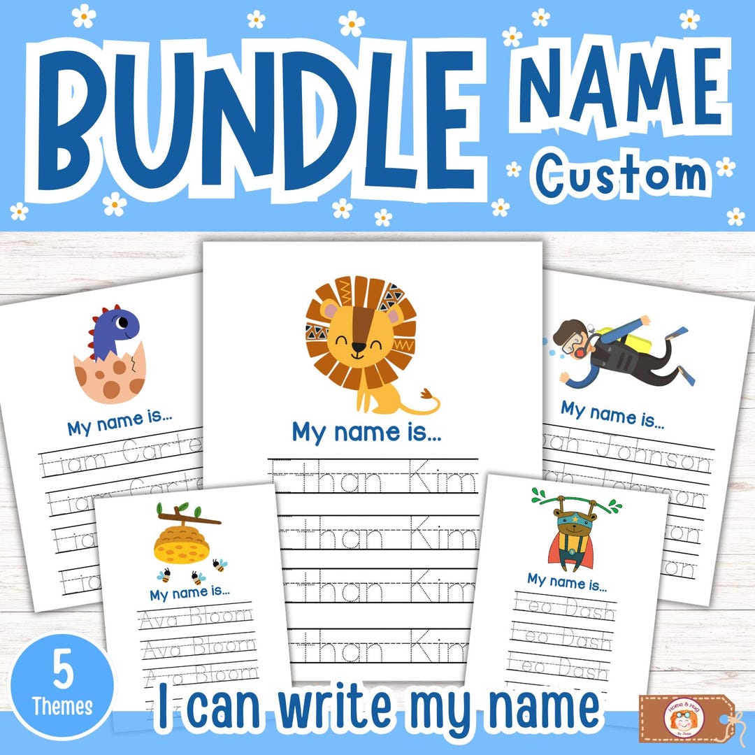 Editable Name Tracing Sheet-handwriting Practice| Custom PDF for Kids ...