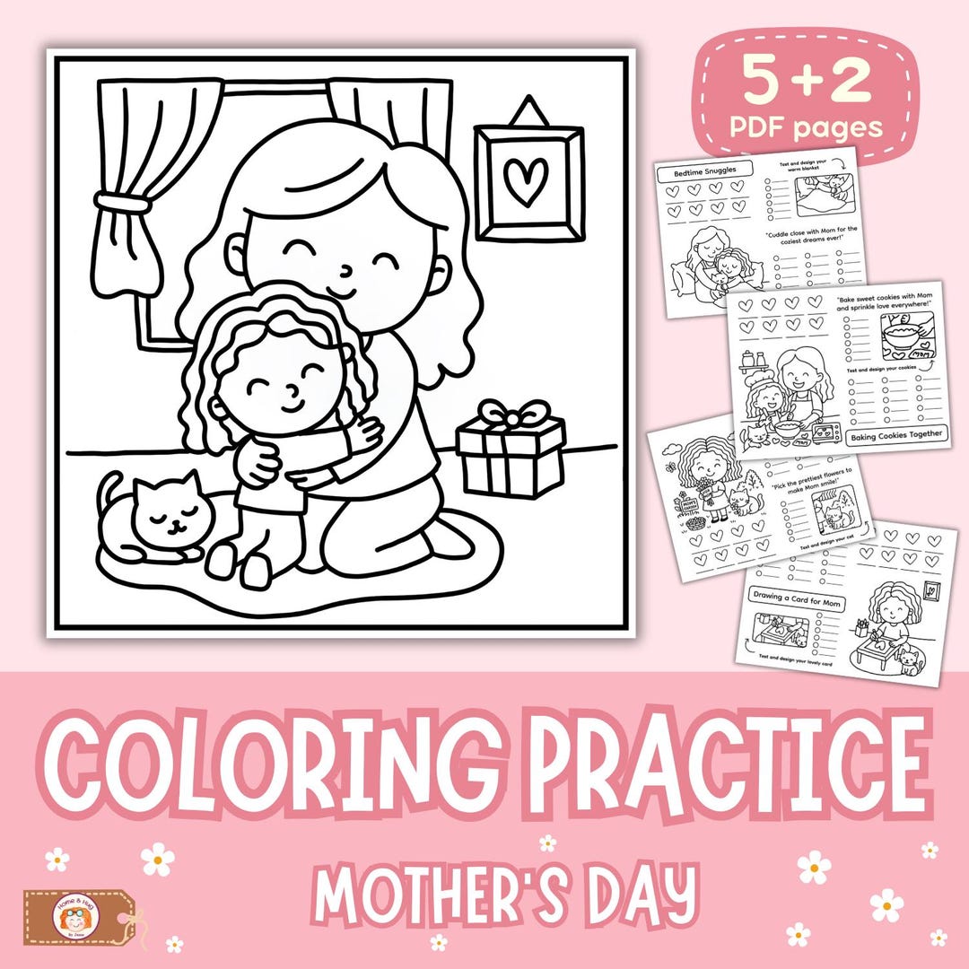 Coloring Practice Worksheets (PDF)– Cute Pages to Practice Blending ...