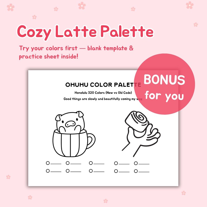 Ohuhu Color Palette for 320 Markers | New & Old Code | Marker Color ...