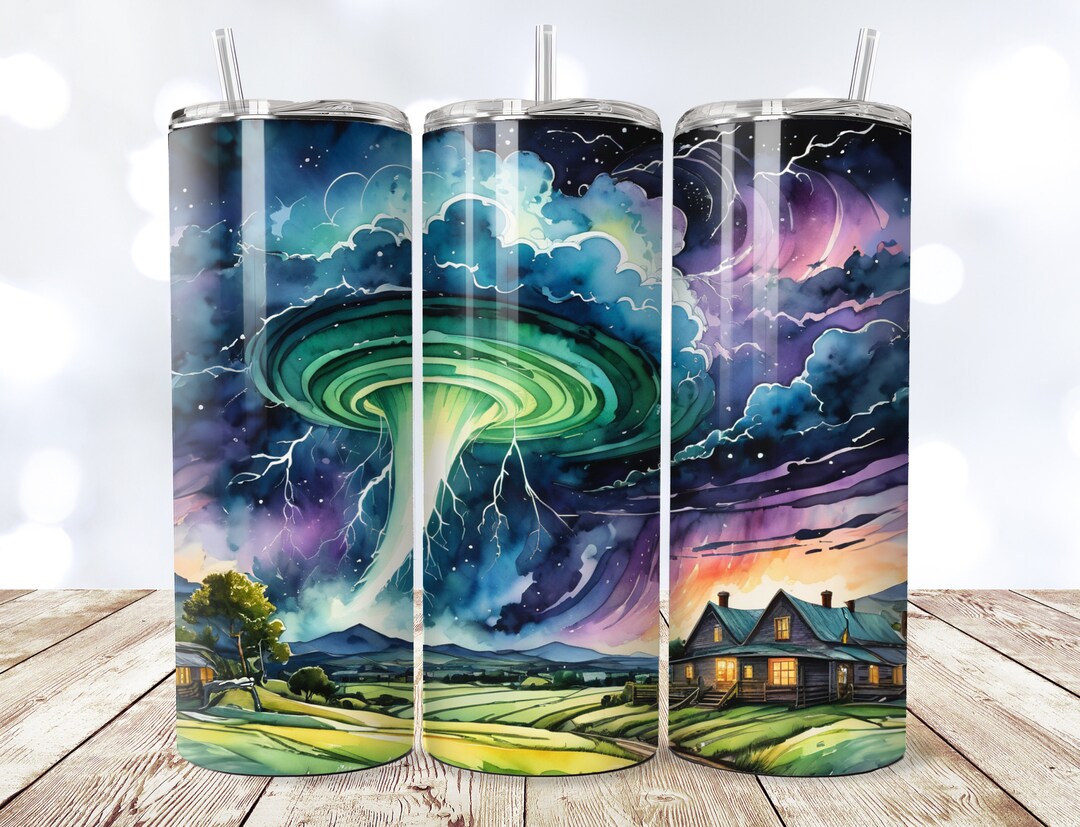 Cyclone Tumbler Wrap SEAMLESS, Twister Png, Skinny 20oz Tumbler Wrap ...