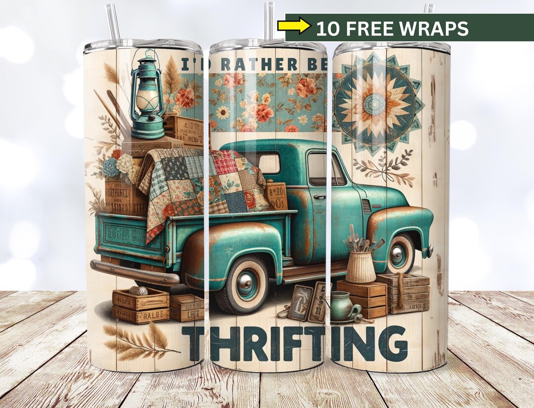 Thrifting Queen PNG: 20oz Tumbler Sublimation Design (digital Download ...