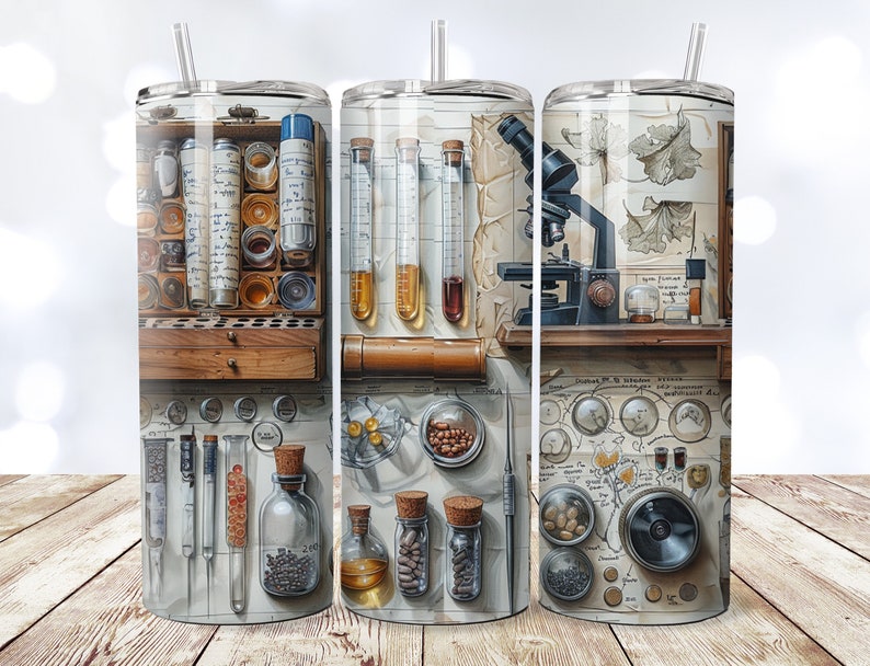 Lab Week 2024 Tumbler Wrap for 20 Oz Skinny Tumbler, SEAMLESS Wrap ...