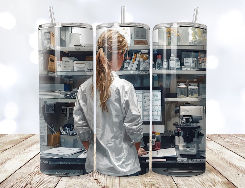 Lab Week 2024 Tumbler Wrap for 20 Oz Skinny Tumbler, SEAMLESS Wrap ...