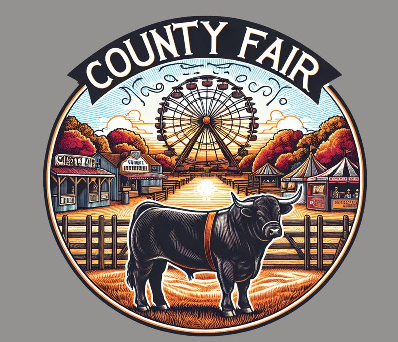 It's Fair Time PNG, State Fair Digital Download, Corn Dogs Ferris Wheel ...