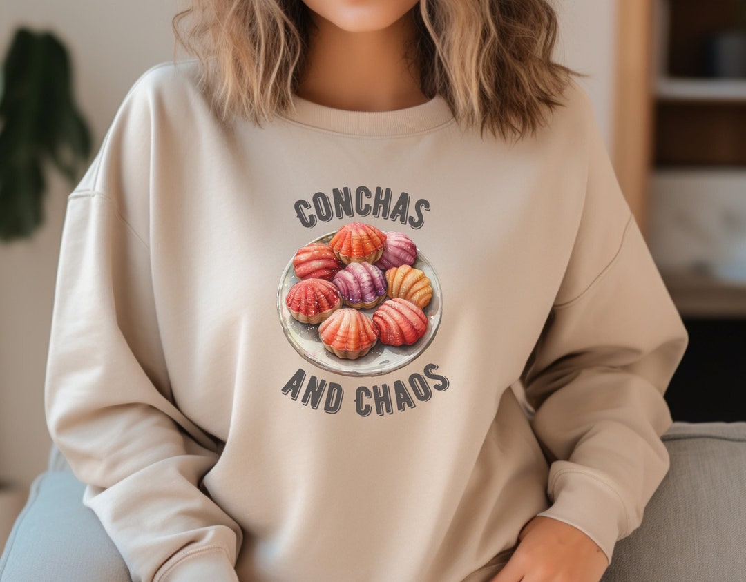 Conchas PNG, Conchas and Chaos Shirt PNG, Mom Shirt Png, Conchas Pan ...