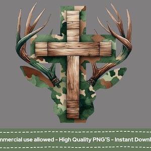 Camo Cross Hunting Png, Christian Hunters of Men Png, Bible Nature Outdoor Png, Camouflage Cross ...