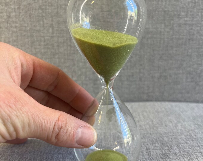 Vintage Green Sand Hourglass - Etsy