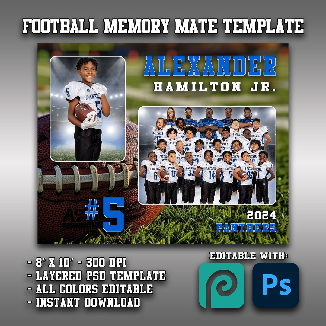 Football Individual/team Memory Mate - FBMM001 - PSD Digital Template ...