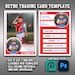 Retro Trading Card - TC001 - Multi-sport PSD Digital Template for Adobe ...