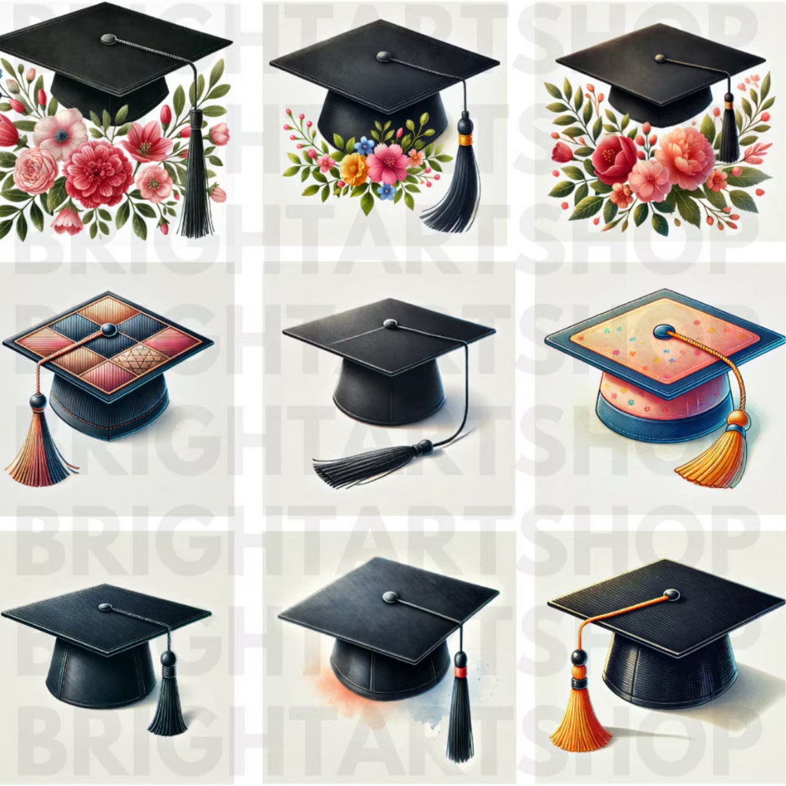 Graduation Clipart Bundle, Diploma Clipart, Graduation Girl Clipart ...