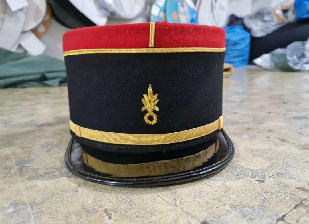 WW1 French Military Kepi, France Army Embroidery Cap, Officer Peak ...