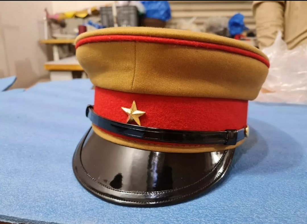 WW2 IJA Imperial Japanese Army Officer Uniform Peaked Visor Hat Cap ...