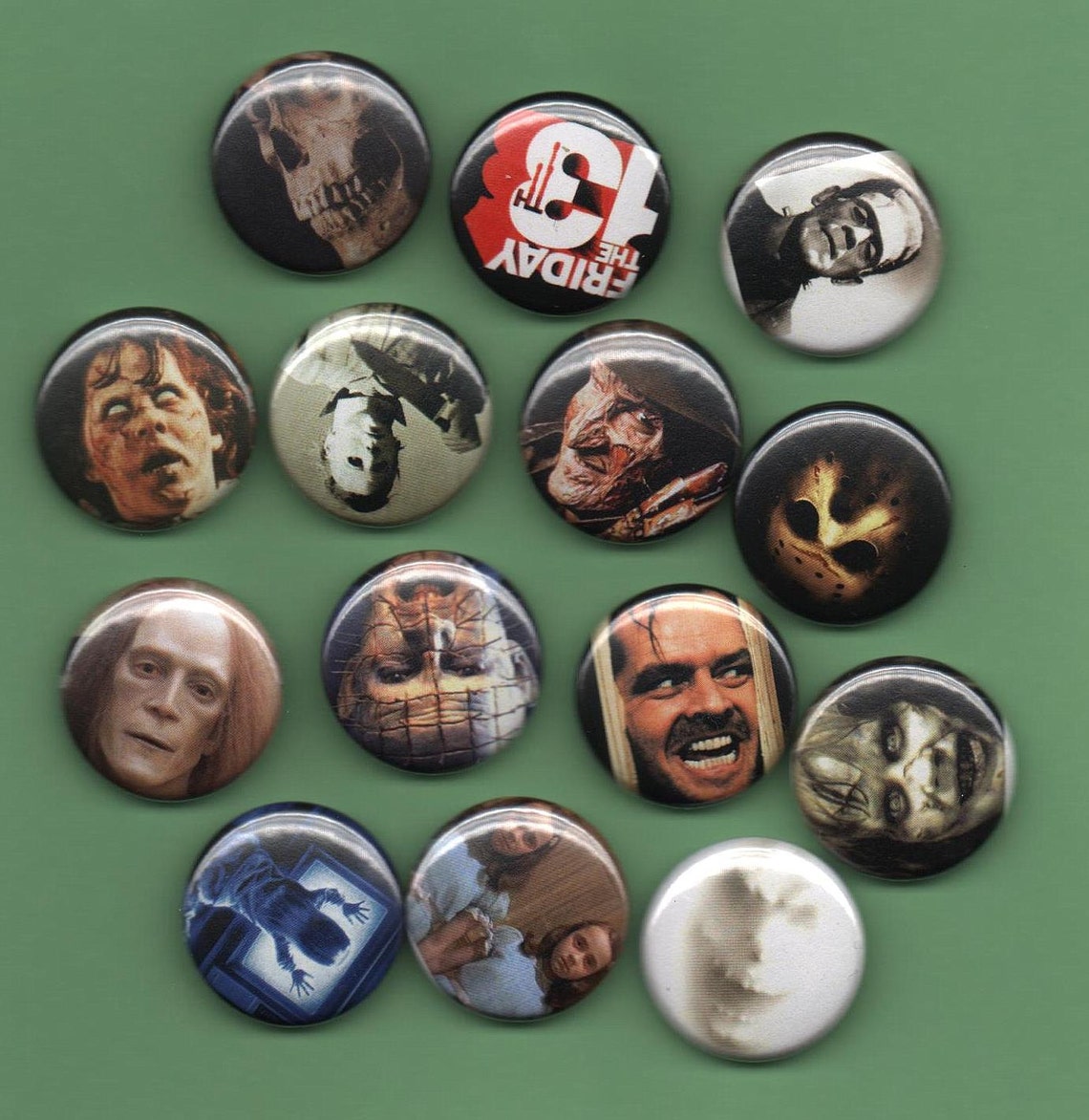 Horror Buttons You Pick Any SIX - Etsy