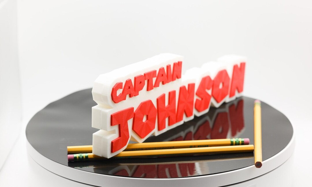 Super Mario Captain Name Plate, Super Mario Bros Desk Sign, Super Mario ...