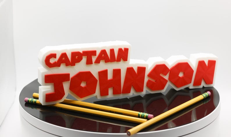 Super Mario Captain Name Plate, Super Mario Bros Desk Sign, Super Mario ...