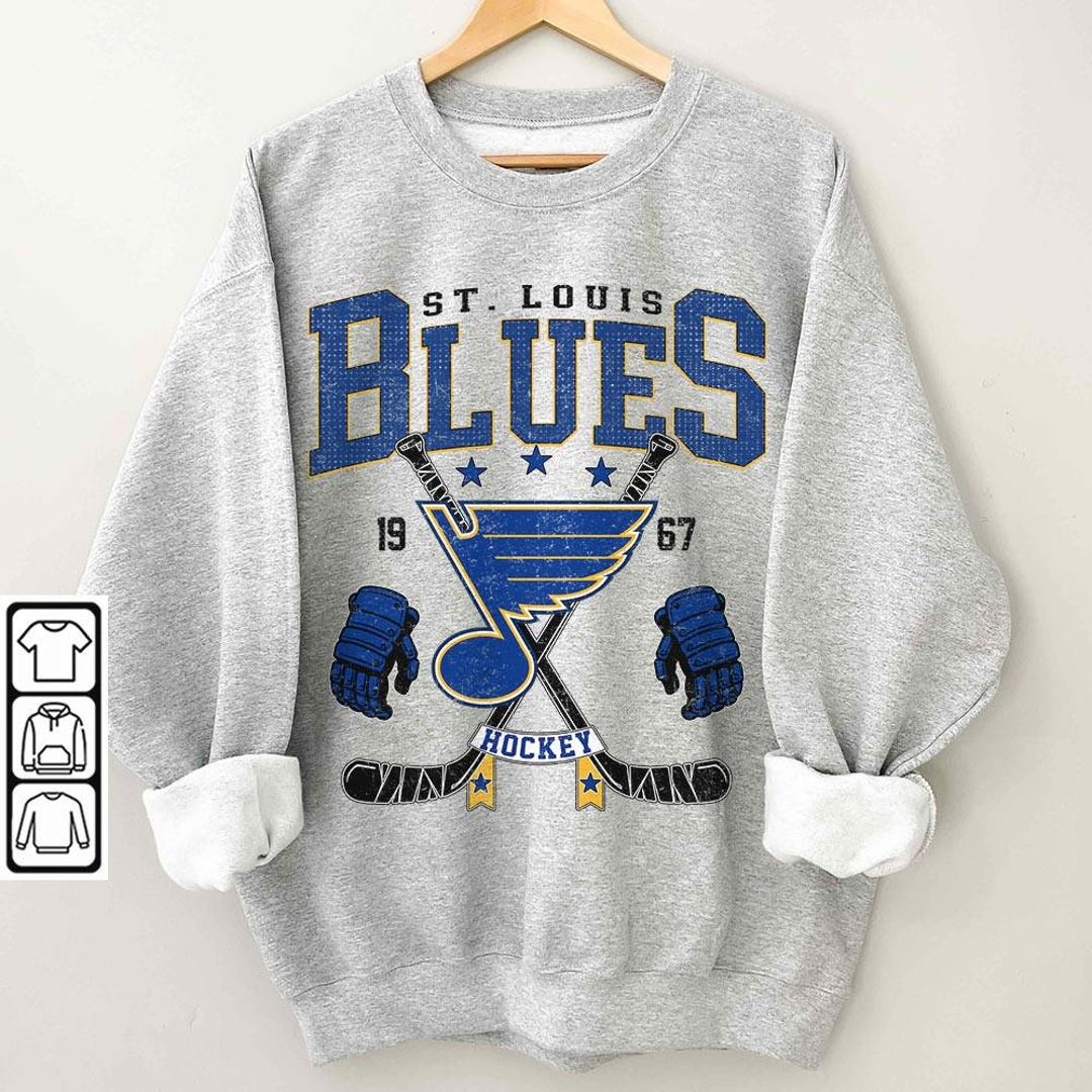 St. Louis Blues Vintage 90s Sweatshirt, Ice Hockey Shirt, Hockey ...