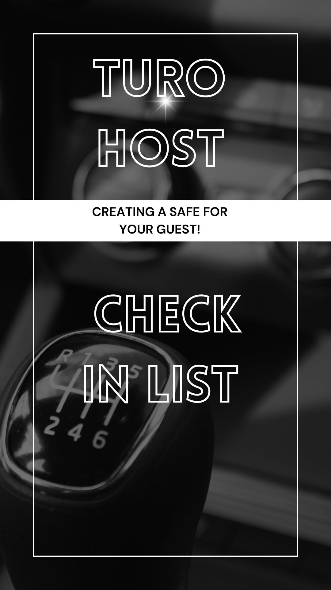 Turo Safety Check List - Etsy