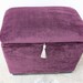 Tufted Footstool Bench With Storage in Deep Raspberry Velvet Fabric - Etsy
