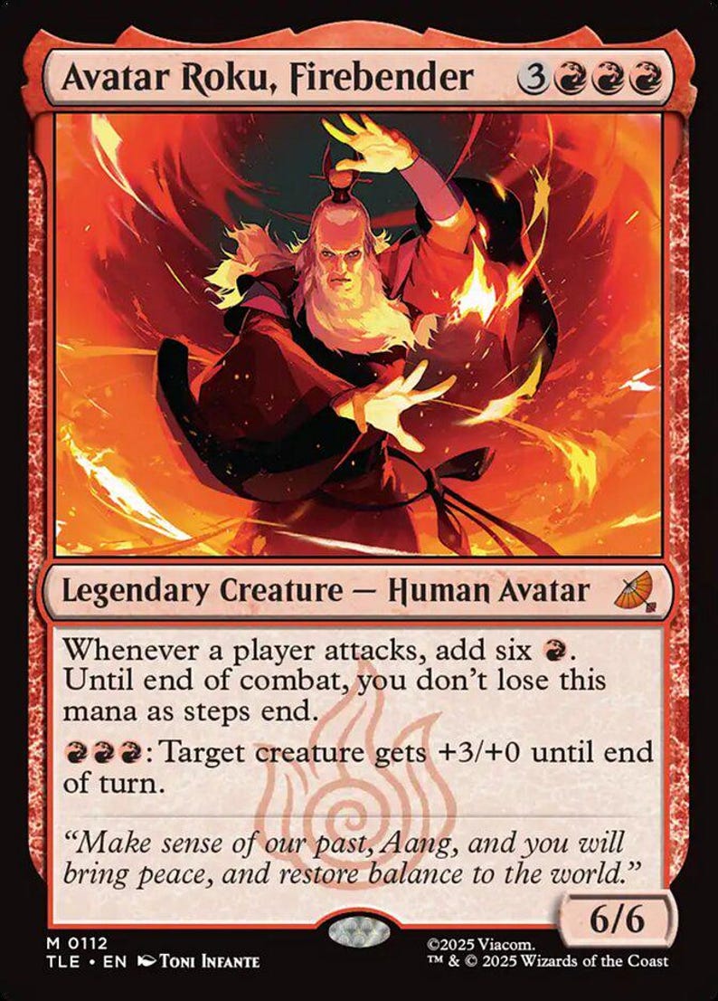 Avatar Roku, Firebender [proxy / Orica] - Magic the Gathering Avatar ...