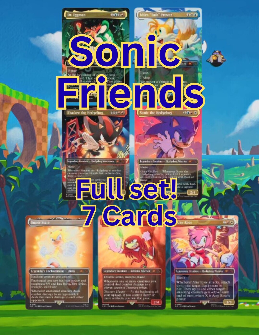 Sonic Friends MTG Proxy Set – Secret Lair X Sonic Bundle | Full 7-card ...