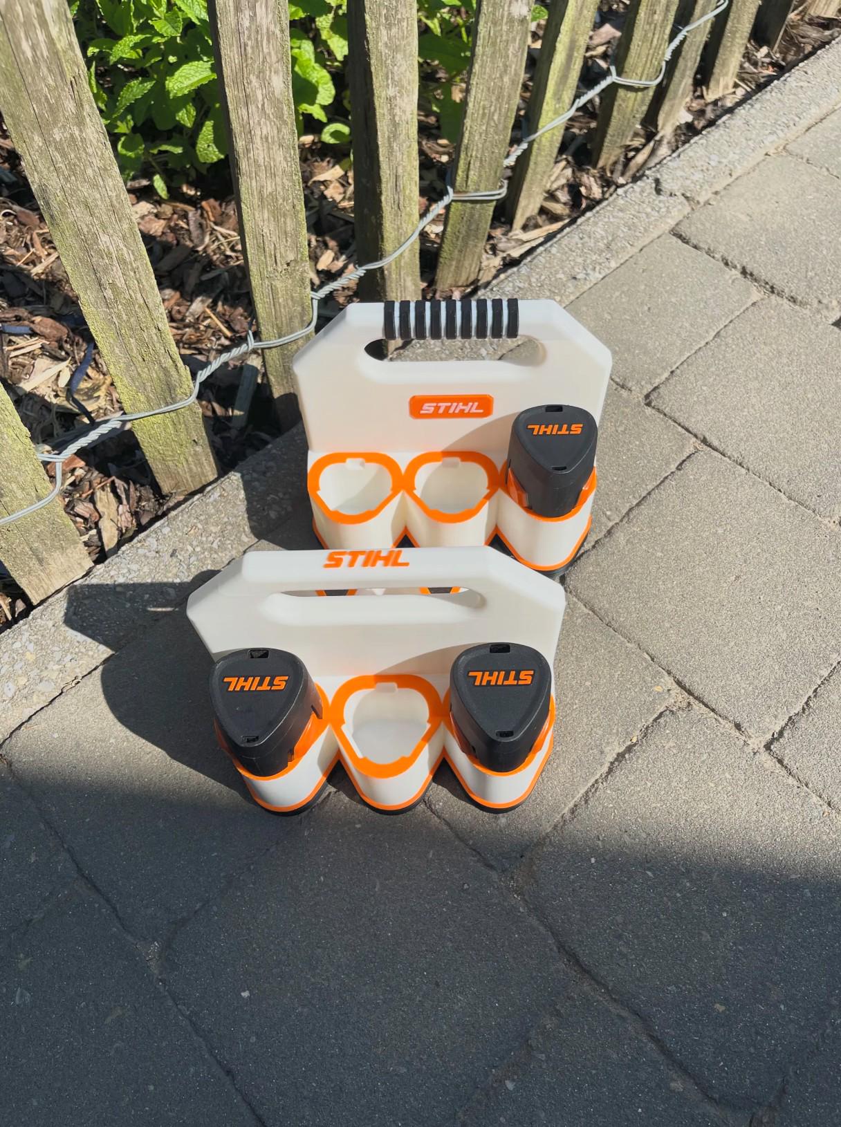 STIHL AS-SYSTEM 6-pack Battery Caddy | Grab-and-go or Wall-mount ...