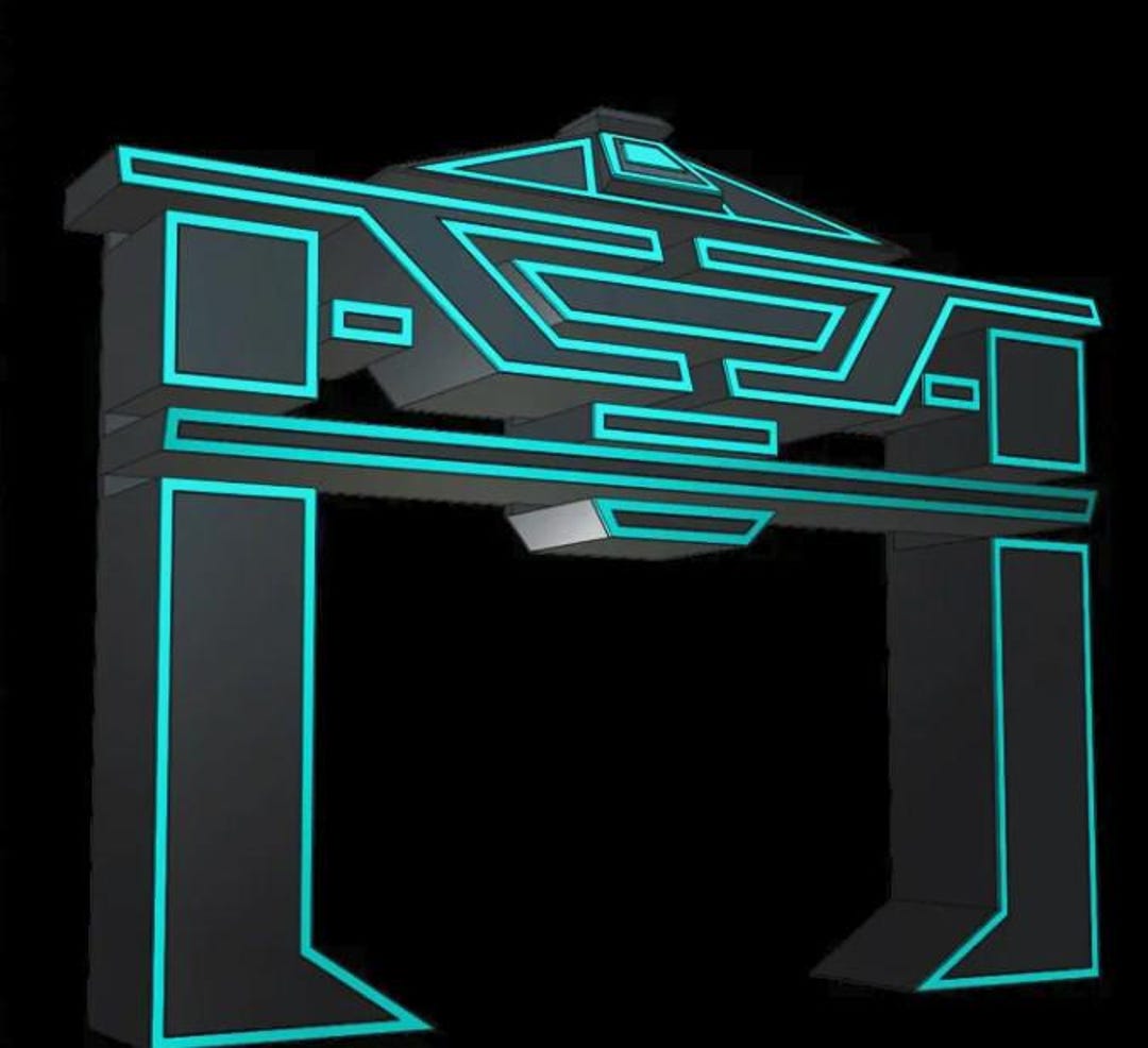 Classic 1982 TRON Recognizer — Desktop Model · Custom Trim & Glow-in ...