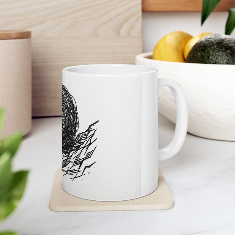 Sisyphus Mug, Corporate Absurdism Gift, Stoic Coffee Cup, Woodcut Art ...