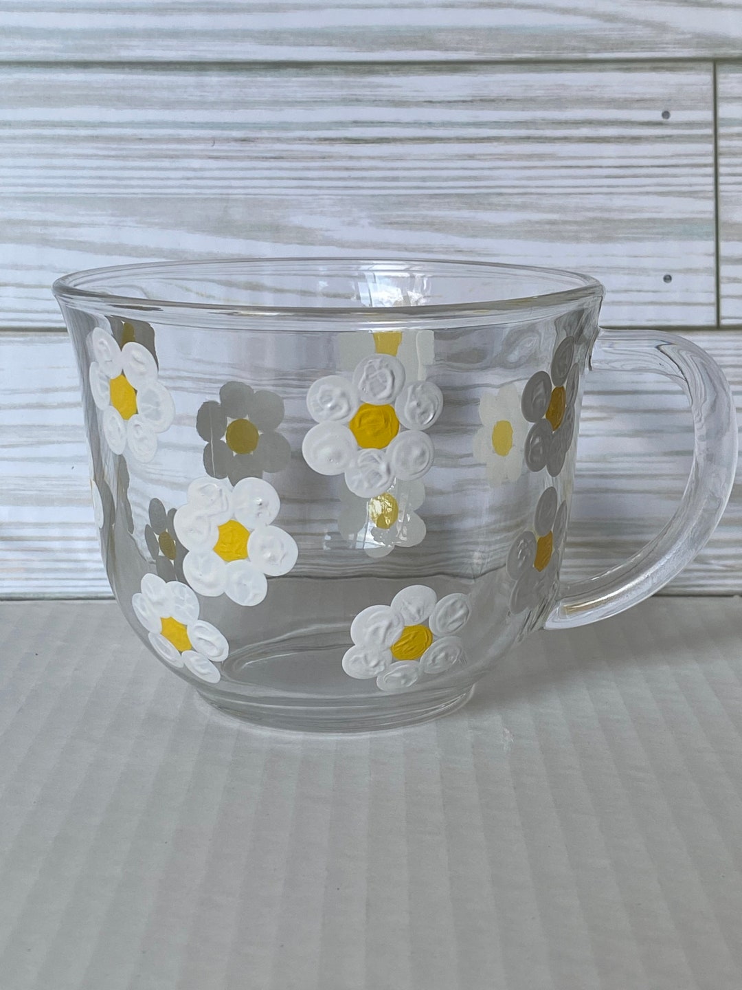 Daisy Mug, Daisy Flower Cup, Daisy Gifts, Handmade Daisy Coffee Mug ...