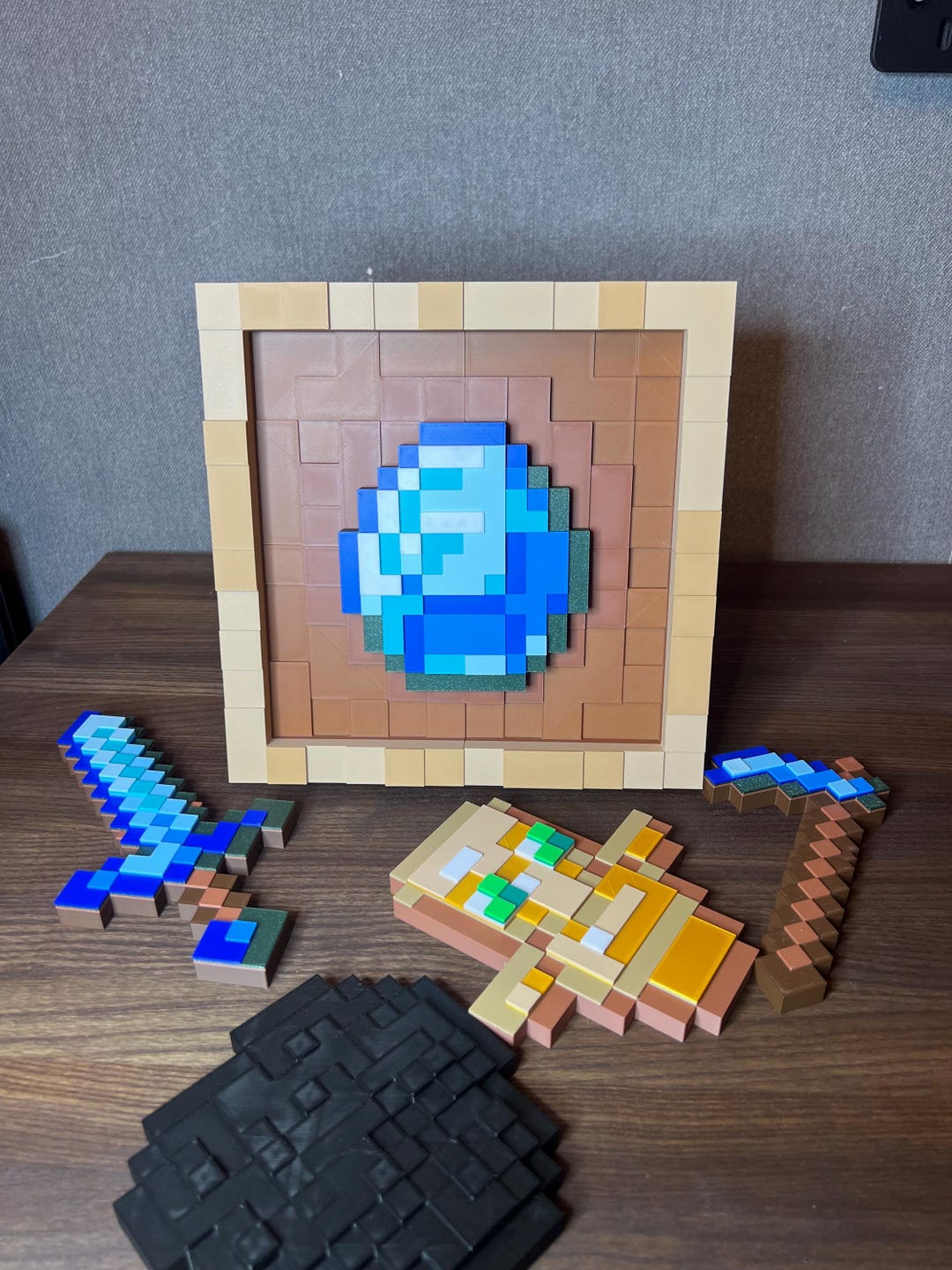 Minecraft Movie-inspired Magnetic Item Frame & Items | 3D Printed ...