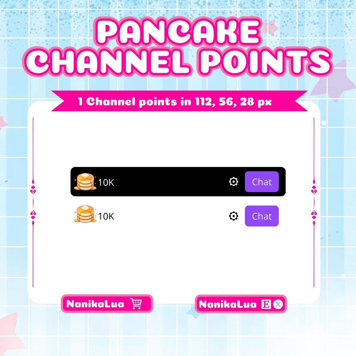 Pancake Channel Points Icon, Twitch Emote (instant Download) - Etsy