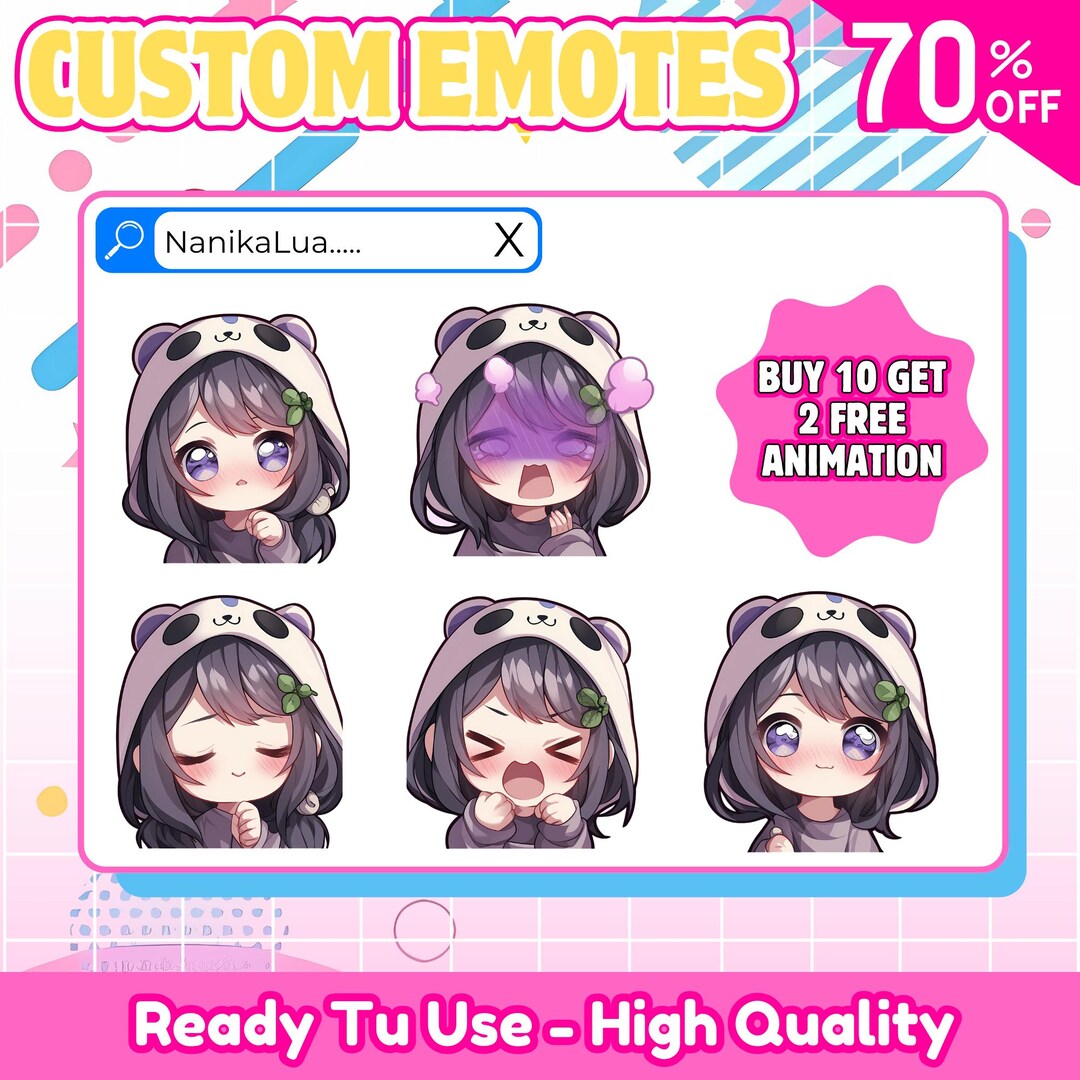 Custom Twitch Emotes or Kick Emotes, Twitch Emote for Streamer Twitch ...