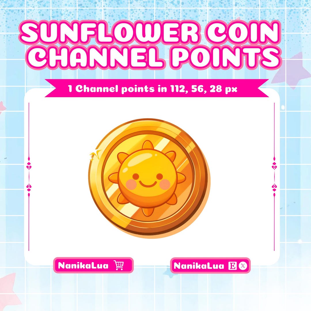 Sunflower Coin, Point for Twitch, Twitch Channel Point, Channel Point ...
