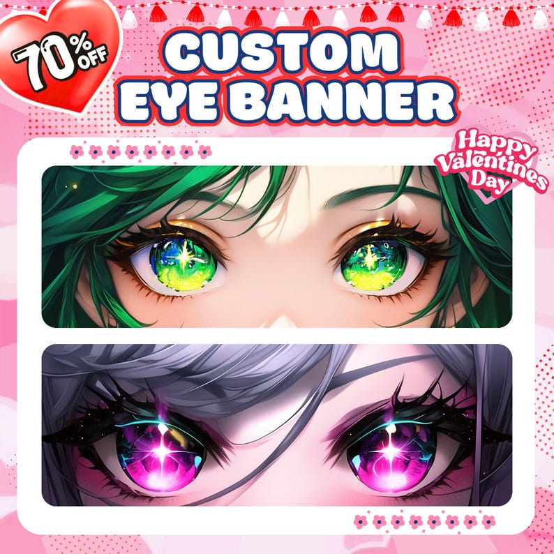 Custom Twitch Banner Eye Banner Banner Design Twitch Banner High ...