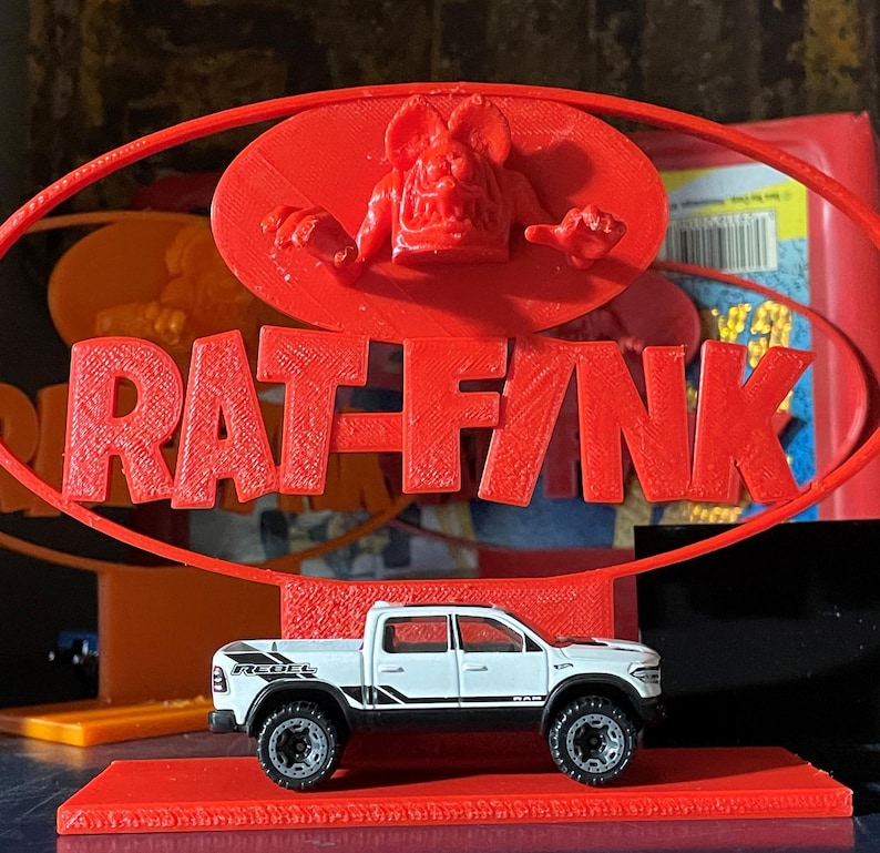 Rat Fink Diecast Display 3d Printed Truck Not Included - Etsy