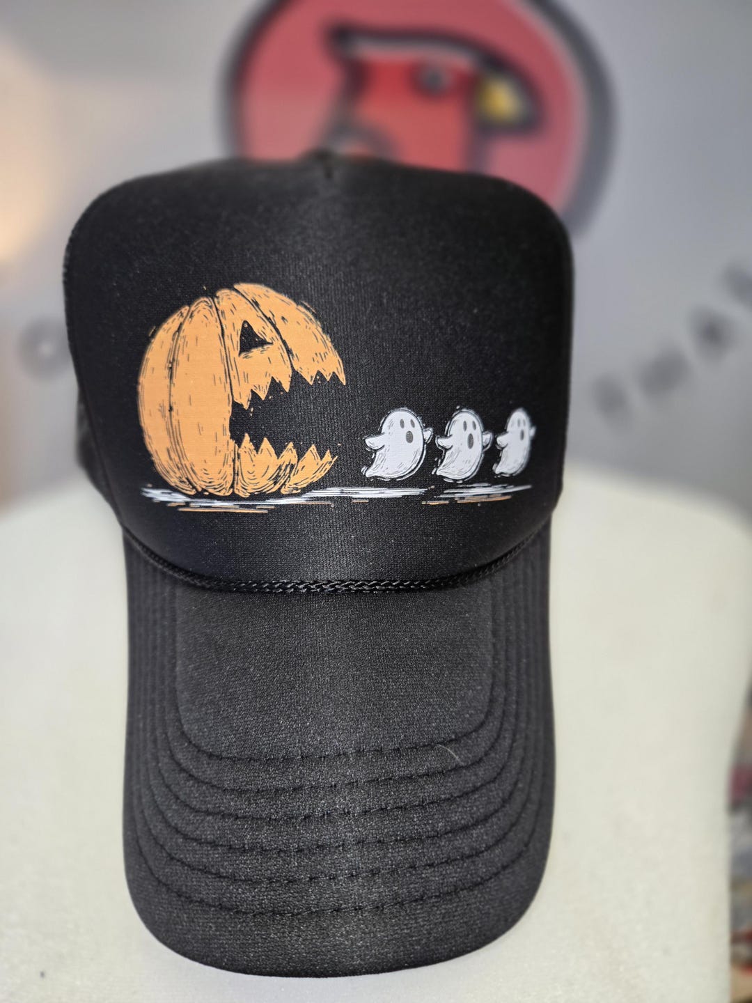 Fun Pac-man Ghost DTF Trucker Hat - Etsy