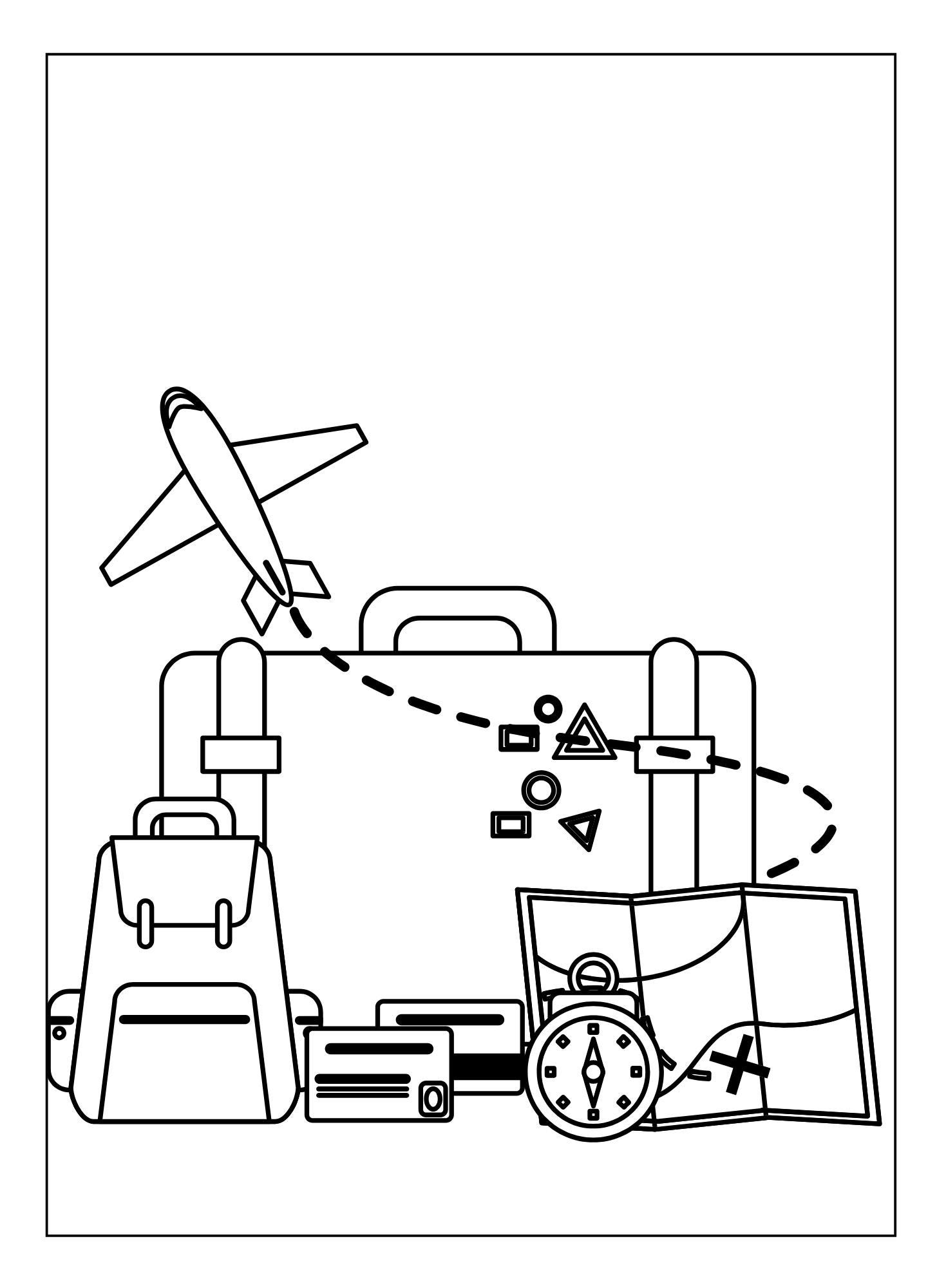 Travel Coloring Sheets - Etsy