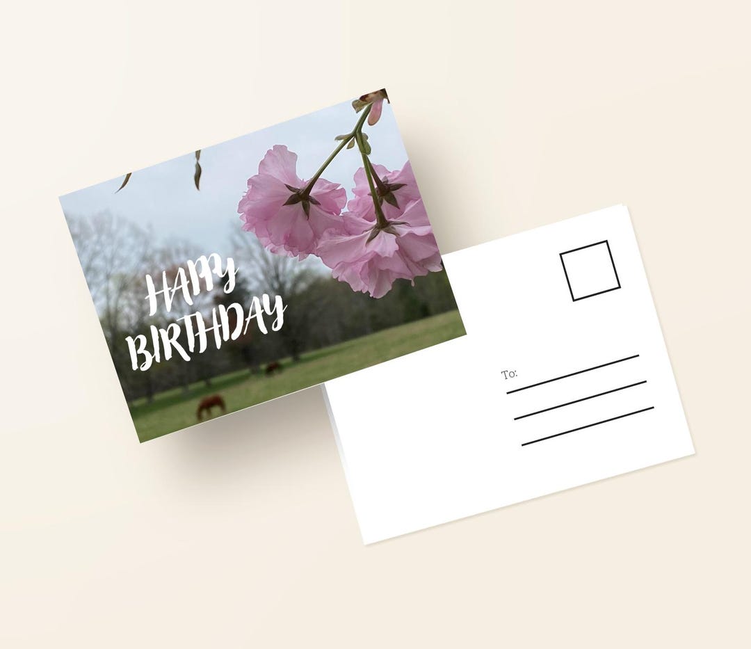 Happy Birthday Post Card - Etsy