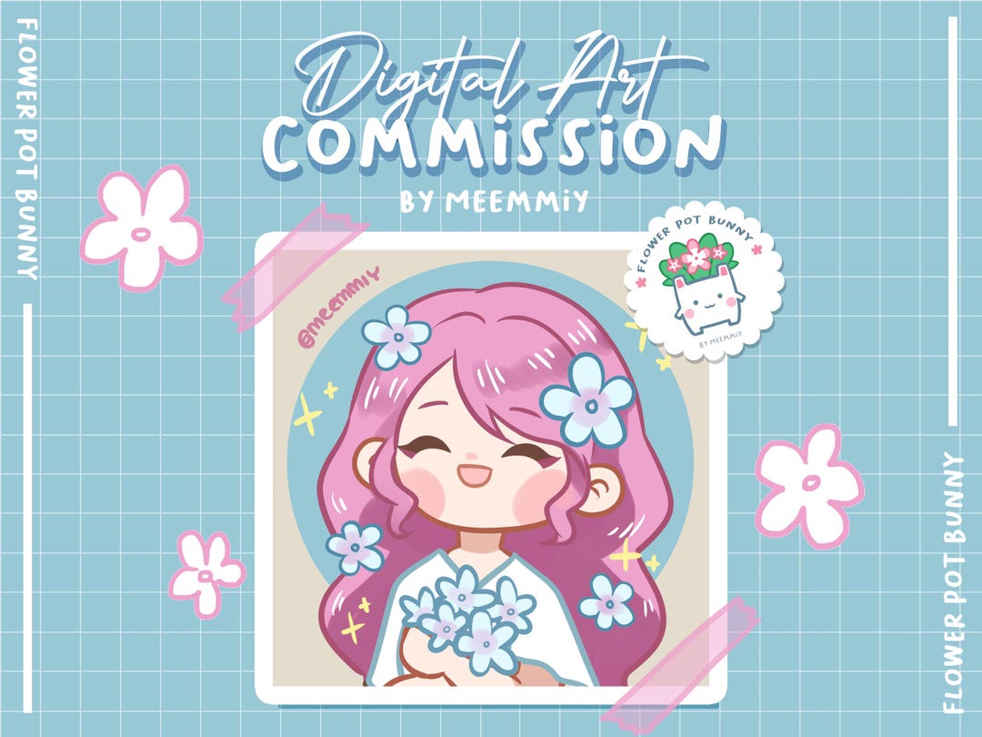Custom Icon | Custom Profile Picture | Cute Art Commission | Digital ...